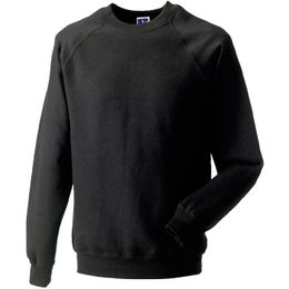 Russel Athletic Russell - "Spotshield" Sweatshirt f&uuml;r Herren Raglan&auml;rmel (Schwarz)