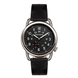 Breed Regulator Lederarmbanduhr mit Sekundenzifferblatt
