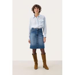PART TWO Rock A-shape Medium Blue denim