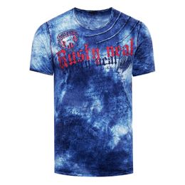 Rusty Neal Color Tie Dye Batik T-Shirt mit Logo-Print
