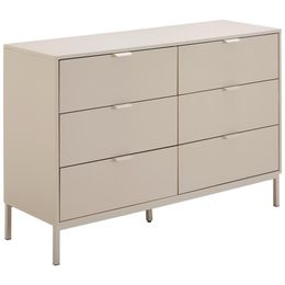Mid.you Kommode Rhodes, Kaschmir, Metall, Holzwerkstoff, 6 Schublade(n) Schubladen, 120x80x40 cm, Bsci, Wohnzimmer, Kommoden & Sideboards, Kommoden