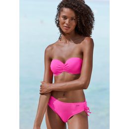 Venice Beach Bandeau-Bikini-Top, Rosa, Gr. 38A, Damen, Bandeau-Bikinis, Material: Polyamid, Elasthan