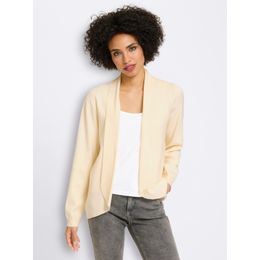 Heine Damen Feinstrickjacke, Natur, Gr. 36, Strickjacken, Material: Viskose
