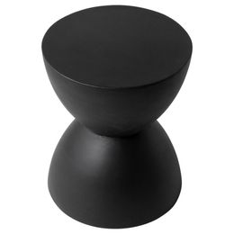 Mid.you Couchtisch, Schwarz, Stein, zylindrisch, Sockel, 32x40x32 cm, Wohnzimmer, Wohnzimmertische, Couchtische