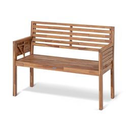 Tchibo - Gartenbank &raquo;Lenja&laquo; mit ausklappbaren Armlehnen - 120x51x90cm - braun -