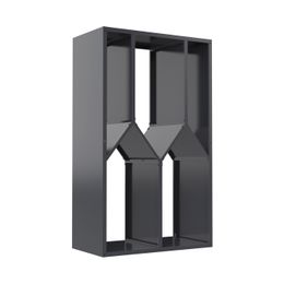 Tchibo - Y-Kaminholzregal - 95x50x160cm - anthrazit -