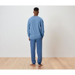 Tchibo - Pyjama - Herren - Gr. L - dunkelblau/print