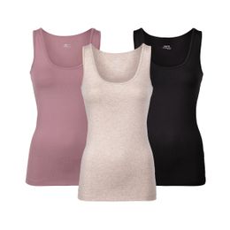 Tchibo - 3 Tops - Damen - Gr. M - schwarz