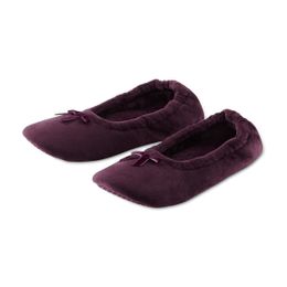 Tchibo - Ballerina-Hausschuhe - Damen - Gr. 40-41 - dunkelrosa