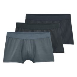 Tchibo - 3 Microfaser-Slipboxer - Herren - Gr. M/5 - schwarz/gestreift