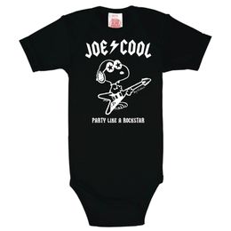 logoshirt Romper/Bodysuit 'Peanuts Snoopy-Print' boy size 50 Black / White