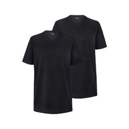 Tchibo - 2 T-Shirts mit V-Ausschnitt - Herren - Gr. 5XL - schwarz