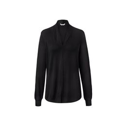 Tchibo - Langarmshirt mit V-Ausschnitt - Damen - Gr. S - schwarz