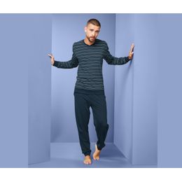 Tchibo - Pyjama - Herren - Gr. XXL - dunkelblau/gestreift