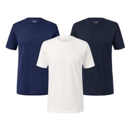 Tchibo - 3 T-Shirts mit Rundhalsausschnitt - Herren - Gr. XL - dunkelblau