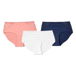 Tchibo - 3 Pantys &raquo;Magic Cut&laquo; - Damen - Gr. S - dunkelblau
