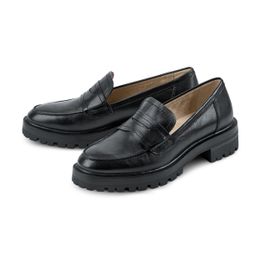 Tchibo - Leder-Loafer - Damen - Gr. 41 - schwarz