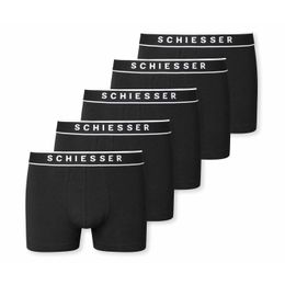 5 Schiesser Shorts - Herren - Gr. Xxl/8 - schwarz