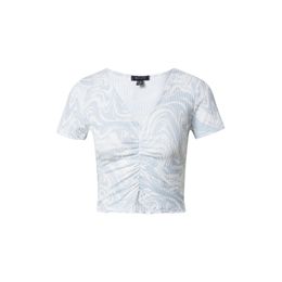 New Look T-Shirt 'MARBLE' Damen Gr&ouml;&szlig;e XXXL hellblau / wei&szlig;