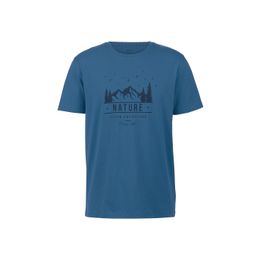 Tchibo - Funktions-T-Shirt - Herren - Gr. L - blau/print