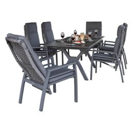 DeVries Dining-Set - 60x62x110cm - anthrazit -