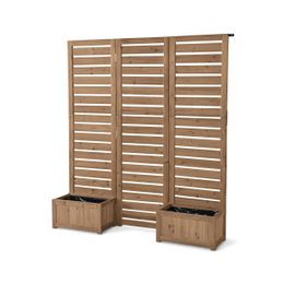 Tchibo - Paravent mit Pflanzk&auml;sten &raquo;Tinus&laquo; - 150x30,5x167cm - schwarz -