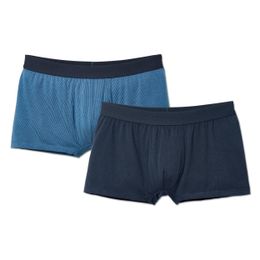 Tchibo - 2 Slipboxer - Herren - Gr. S/4 - dunkelblau/gestreift