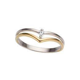 Firetti Goldring Damen Gr&ouml;&szlig;e 56/57 gold / silber