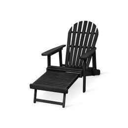 Tchibo - Adirondack Gartensessel mit ausziehbarem Fu&szlig;teil - 58,5x97x82,5cm - schwarz -