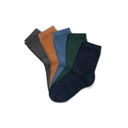 Tchibo - 5 Paar Socken - Gr. 39-42 - dunkelblau