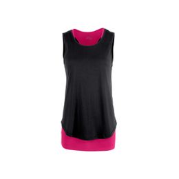Tchibo - 2-in-1-Sporttop - Damen - Gr. XS - schwarz