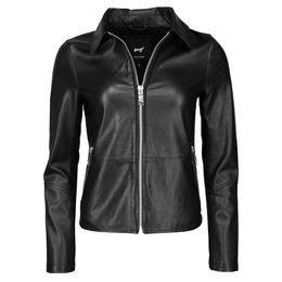 Maze Lederjacke 'Noble' Damen Gr&ouml;&szlig;e XXL schwarz Sommerjacke