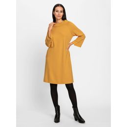 Heine Damen Jerseykleid, Gelb, Gr. 50, Businesskleider, Material: Viskose
