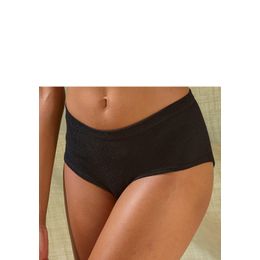 Lascana Damen Hipster, Schwarz, Gr. 40/42, Unterhosen, Material: Baumwolle