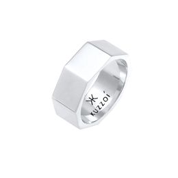 Kuzzoi Ring 'Hexagon' Herren Gr&ouml;&szlig;e 62 silber