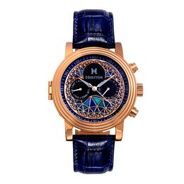 Heritor Automatic Legacy Lederbanduhr mit Tag/Datum