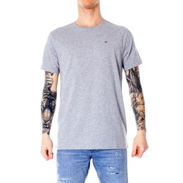 T-Shirt f&uuml;r M&auml;nner von der Marke Tommy Jeans. Diese Shirts von Tommy Jeans sind aus Bio-Baumwolle gefertigt und haben einen Slim Fit. Dabei handelt es sich um eine etwas schmalere Passform. Die weiche Baumwolle sorgt f&uuml;r einen optimalen Tragekomfort.