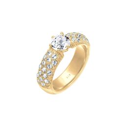 Elli Premium Ring female size 58 Gold / Transparent