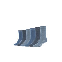 Mustang Socken Damen Gr&ouml;&szlig;e 43/46 rauchblau / himmelblau / dunkelblau / wei&szlig;