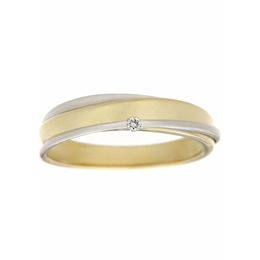 Vivance By Lascana jewels Goldring Damen Gr&ouml;&szlig;e 53/54 gold / silber / wei&szlig;