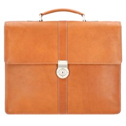 Leonhard Heyden Document Bag 'Bergamo' male size One size Cognac
