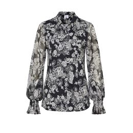 DESOTO Blouse female size XL Dark blue / White