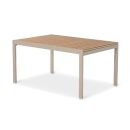 Tchibo - Ausziehtisch &raquo;Liska&laquo; aus Aluminium - 149,5x100x75cm - braun -