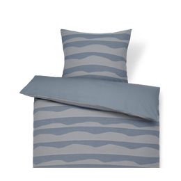 Tchibo - Jacquard-Bettw&auml;sche - blau