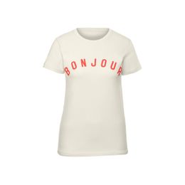 Tchibo - T-Shirt mit Print - Damen - Gr. S - orange/print