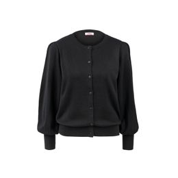 Tchibo - Feinstrickjacke mit Puff&auml;rmeln - Damen - Gr. M - schwarz