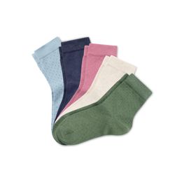 Tchibo - 5 Paar Socken - Damen - Gr. 35-38 - mehrfarbig