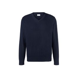 Tchibo - Merino-Pullover mit V-Ausschnitt - Herren - Gr. 58 - dunkelblau