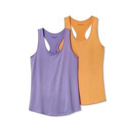Tchibo - 2 Sport-Tops - Damen - Gr. L - lila