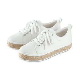 Tchibo - Canvas-Sneaker - Damen - Gr. 37 - wei&szlig;